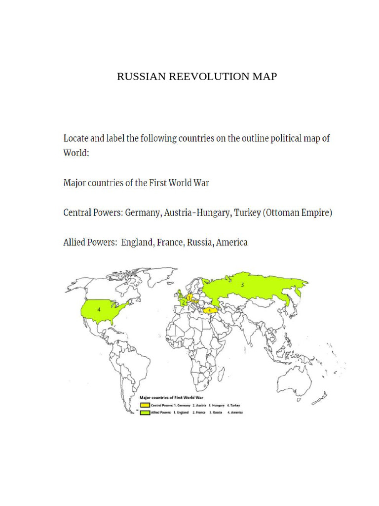 Russian Revolution Historical Map | PDF