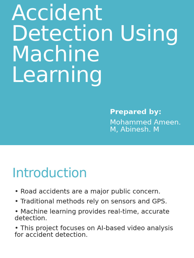 AI-Based Accident Detection System | PDF