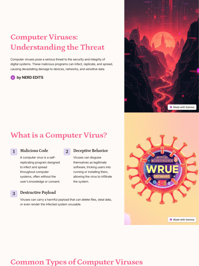 Computer Viruses Understanding the Threat | PDF | Computer Virus | Malware