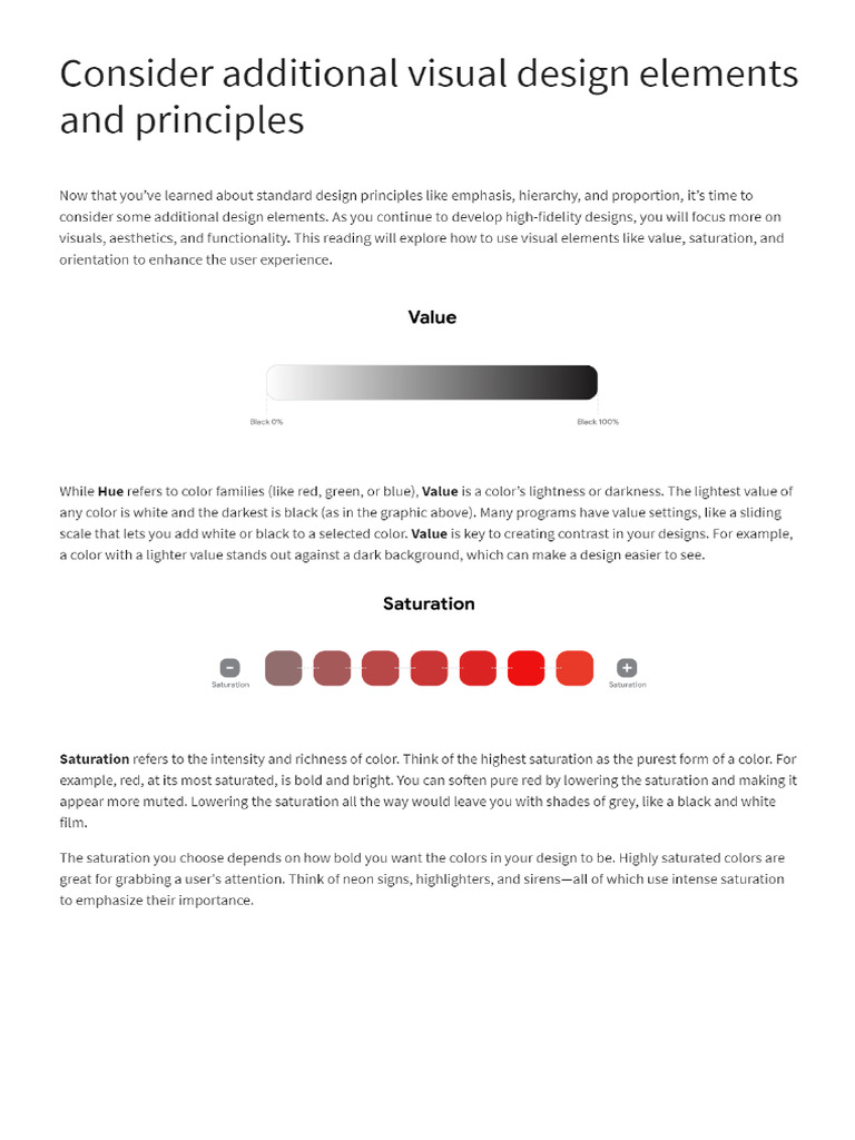 Additional Visual Design Elements and Principles | PDF