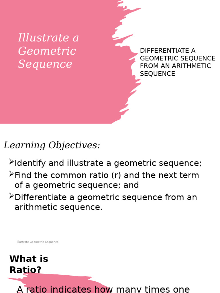 Illustrating The Geometric Sequence | PDF | Arithmetic | Numbers