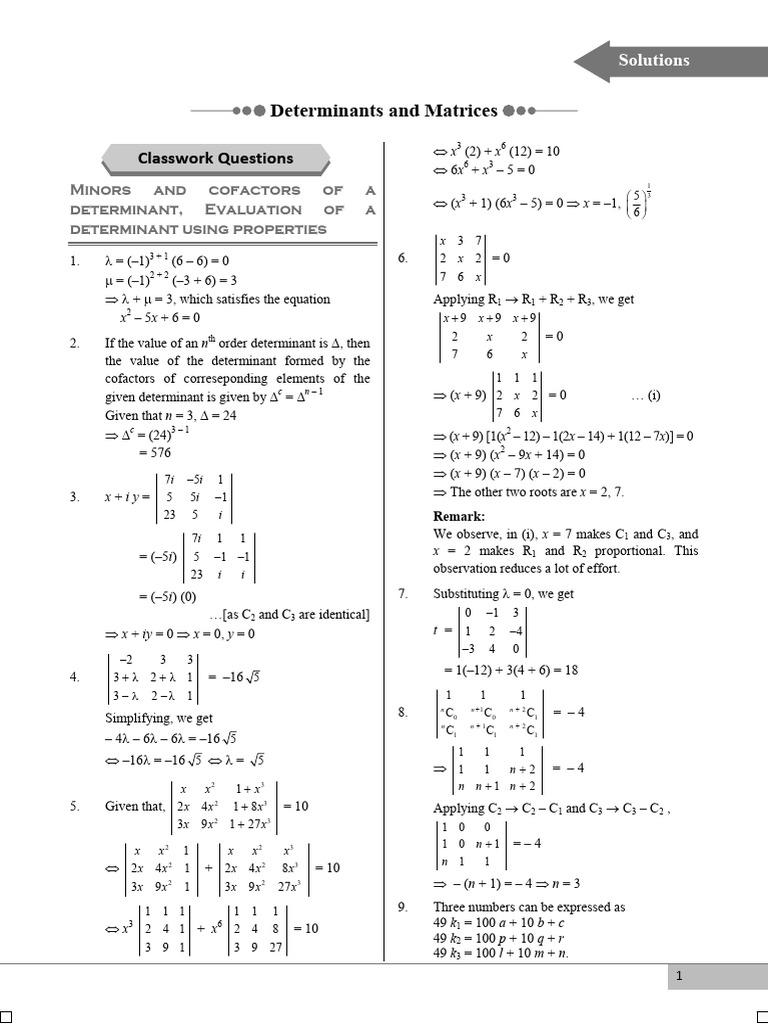 Graph Theory: "p + 2q + 3r" Analysis | PDF | Determinant | Algebra