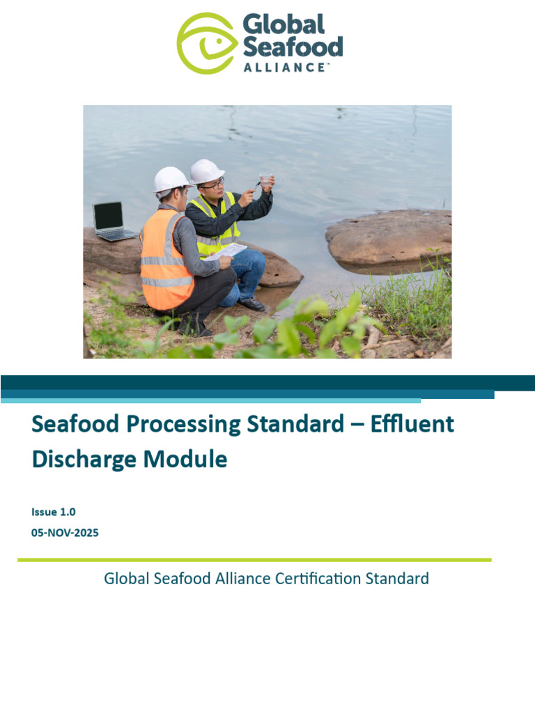 Seafood Processing Effluent Standards | PDF | Water Quality | Effluent