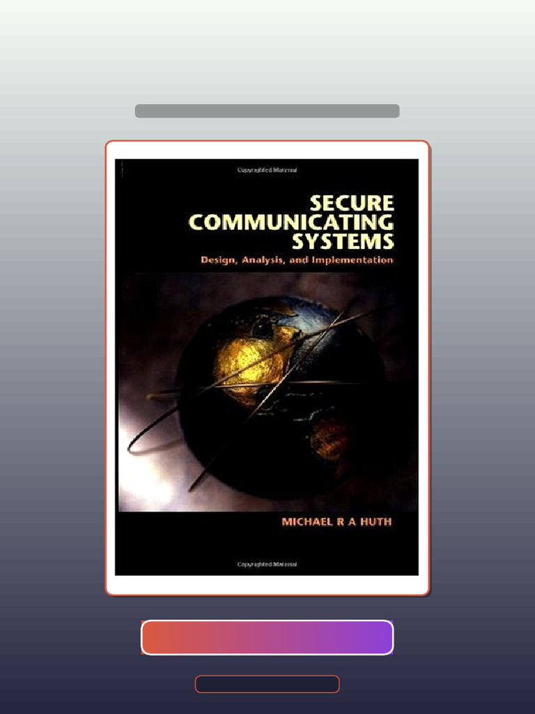 Secure Communicating Systems Design Analysis and Implementation eBook ...