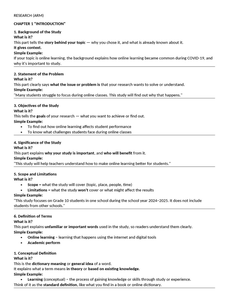 Arm Topic Chap 1-2 and 3 | PDF | Hypothesis | Cognition