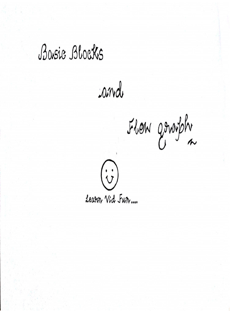 Basic Blocks and Flow Graphs | PDF