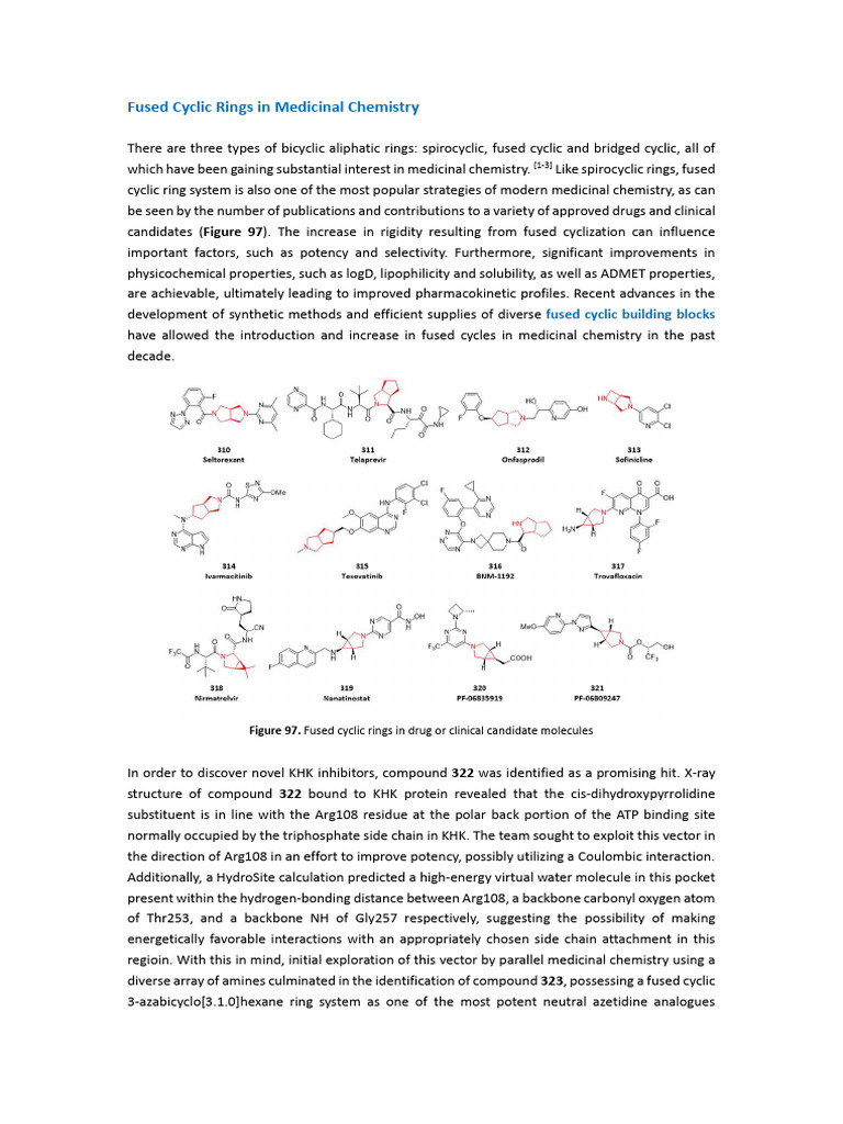 Fused Cyclic Rings in Medicinal Chemistry-4 | PDF | Medicinal Chemistry ...