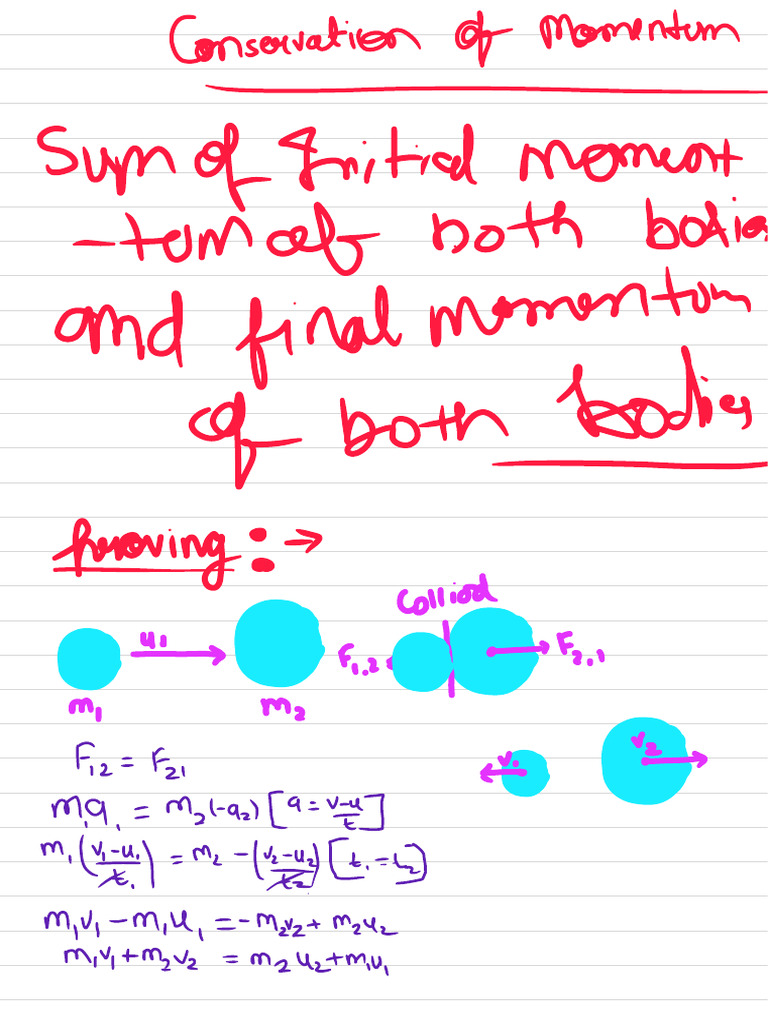 Conservation of Momentum | PDF | Physical Phenomena | Classical Mechanics