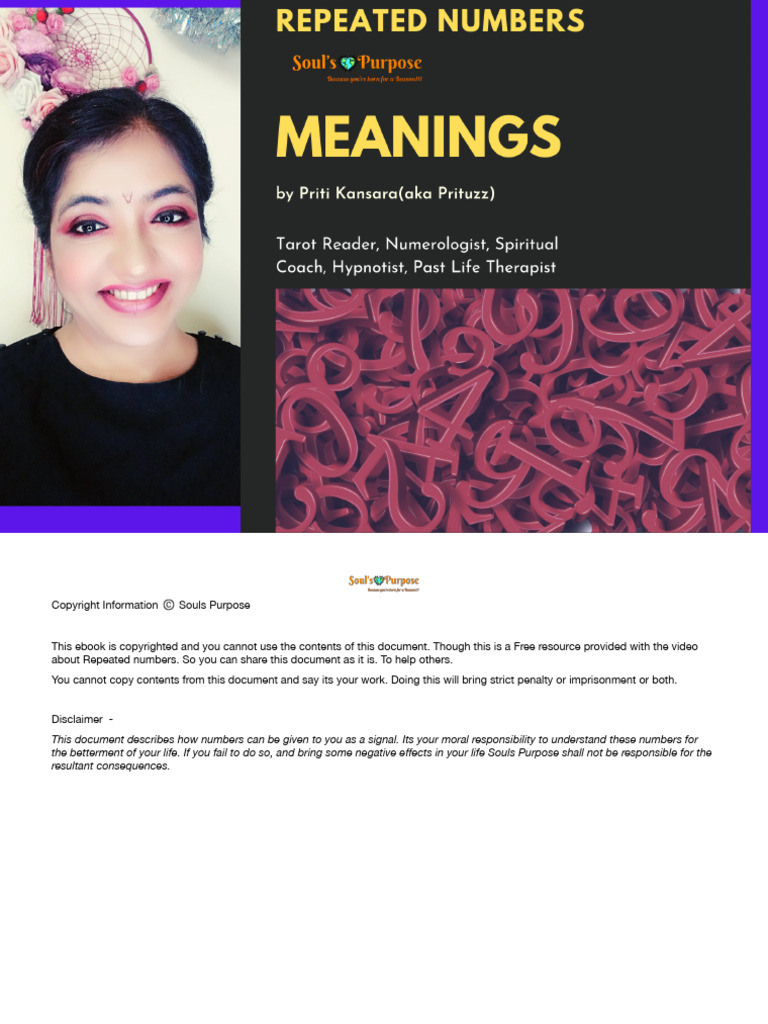 Repeating Number Meanings | PDF