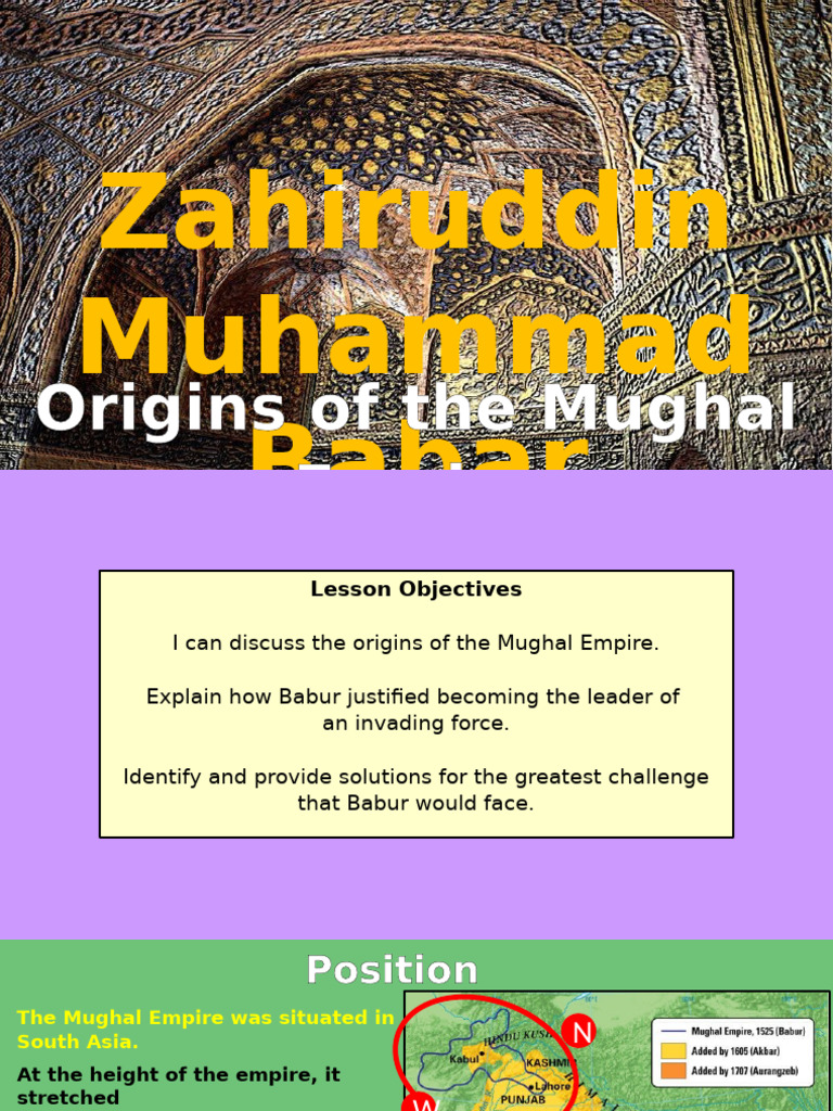 Babar Origins of The Mughal Empire | PDF | Mughal Empire | South Asia