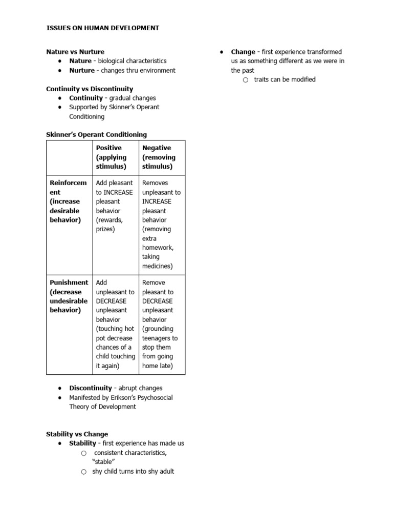Human Development: Nature vs Nurture | PDF