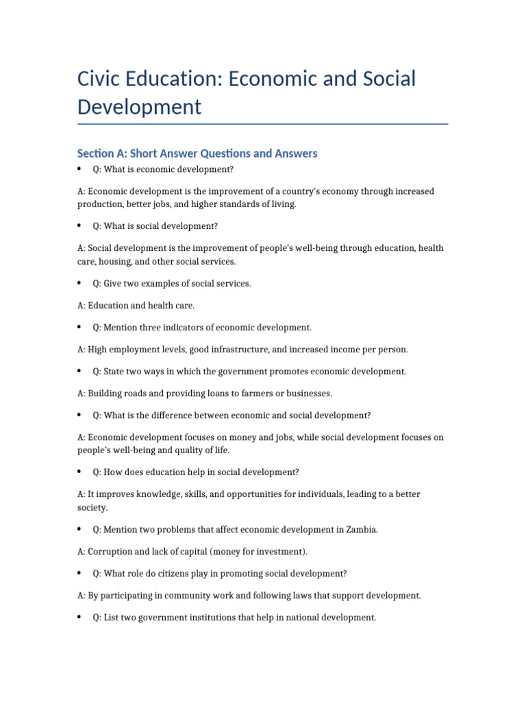 Economic and Social Development Insights | PDF | Economic Development ...