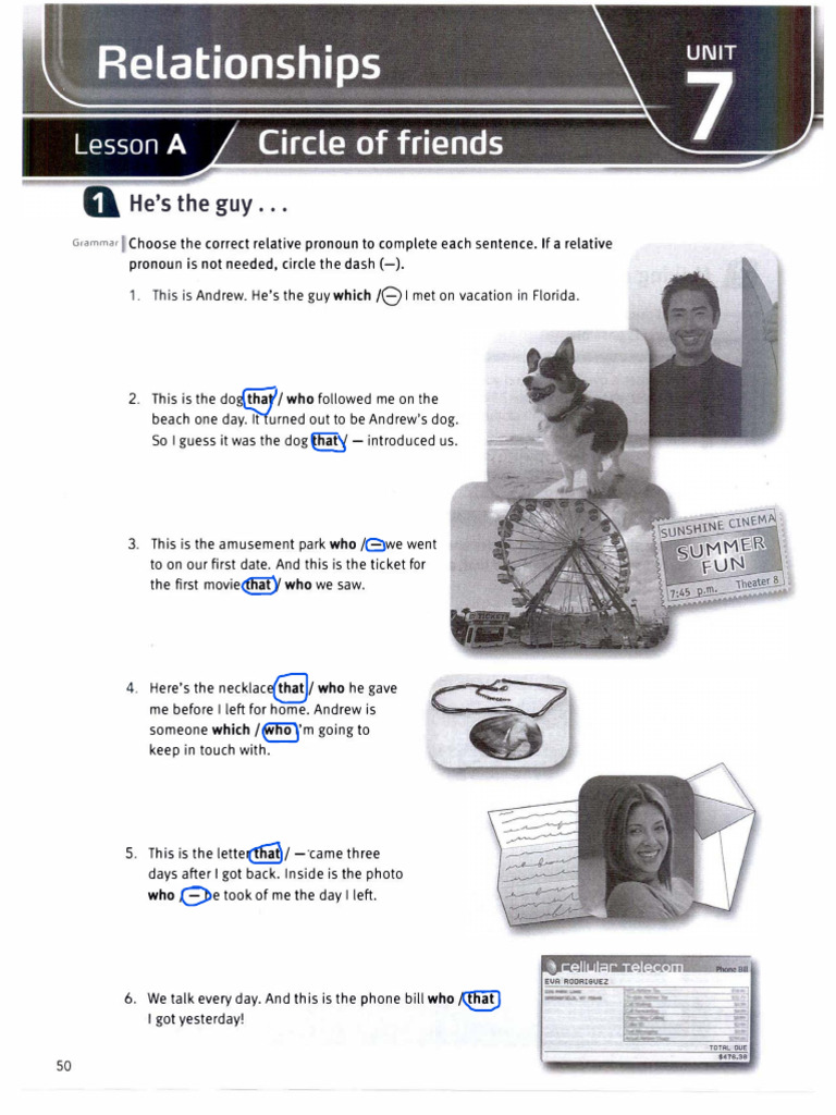 Unit 7-English Intermediate 2. | PDF | Subject (Grammar) | Linguistics