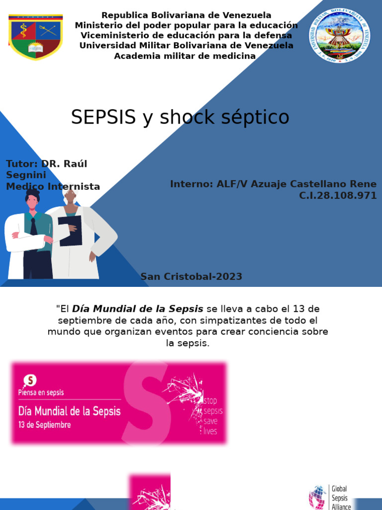 Sepsis y Shock Séptico: Guía Completa | PDF | Septicemia | Inmunología