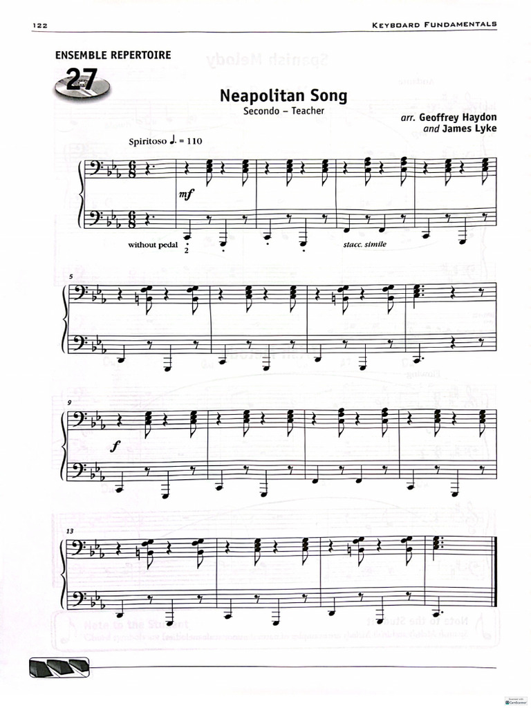 Duet Neapolitan Song | PDF