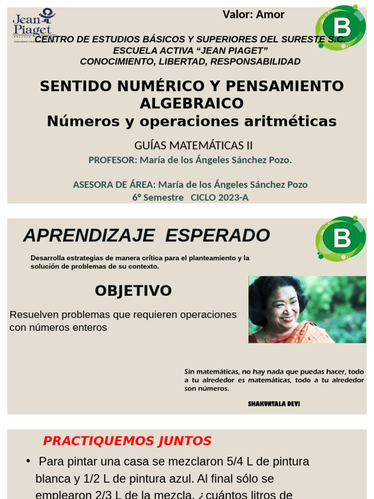 S2et1 - Sentido Numerico y Pensamiento Algebraico - I - Maestro | PDF ...