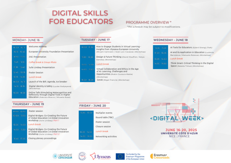 Digital Week 2025 Ai In Education Workshops Pdf Behavior