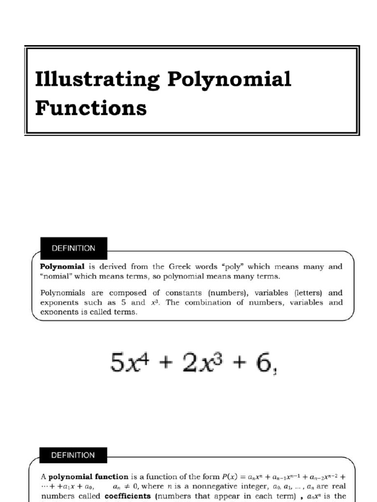 Polynomial Function | PDF