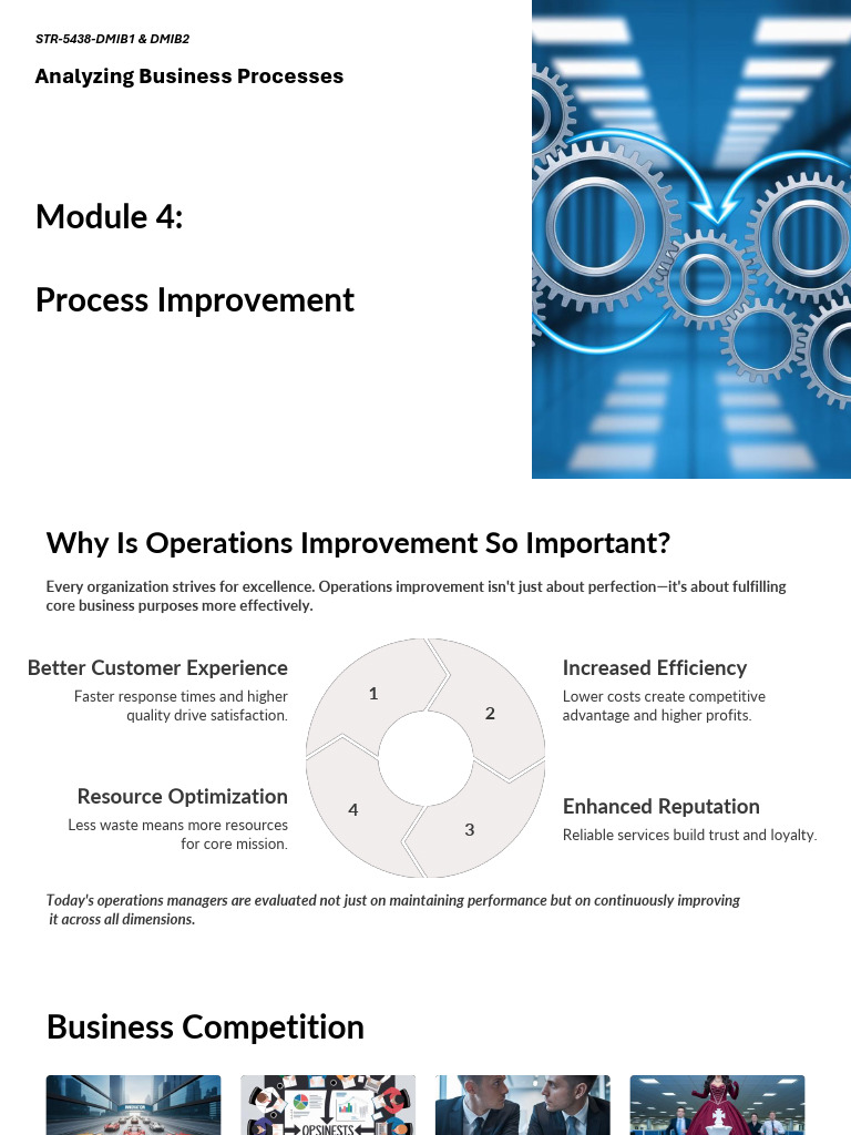 Mod 4 Business Process Improvement | PDF | Six Sigma | Lean Manufacturing