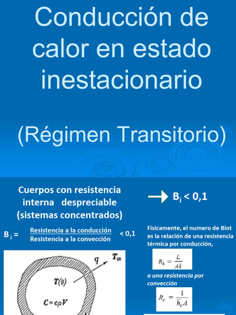 Conducción de Calor en Régimen Transitorio | PDF | Ecuaciones ...
