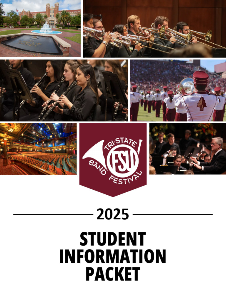 2025 FSU Tri-State Band Festival Guide | PDF | Audition | Orchestras