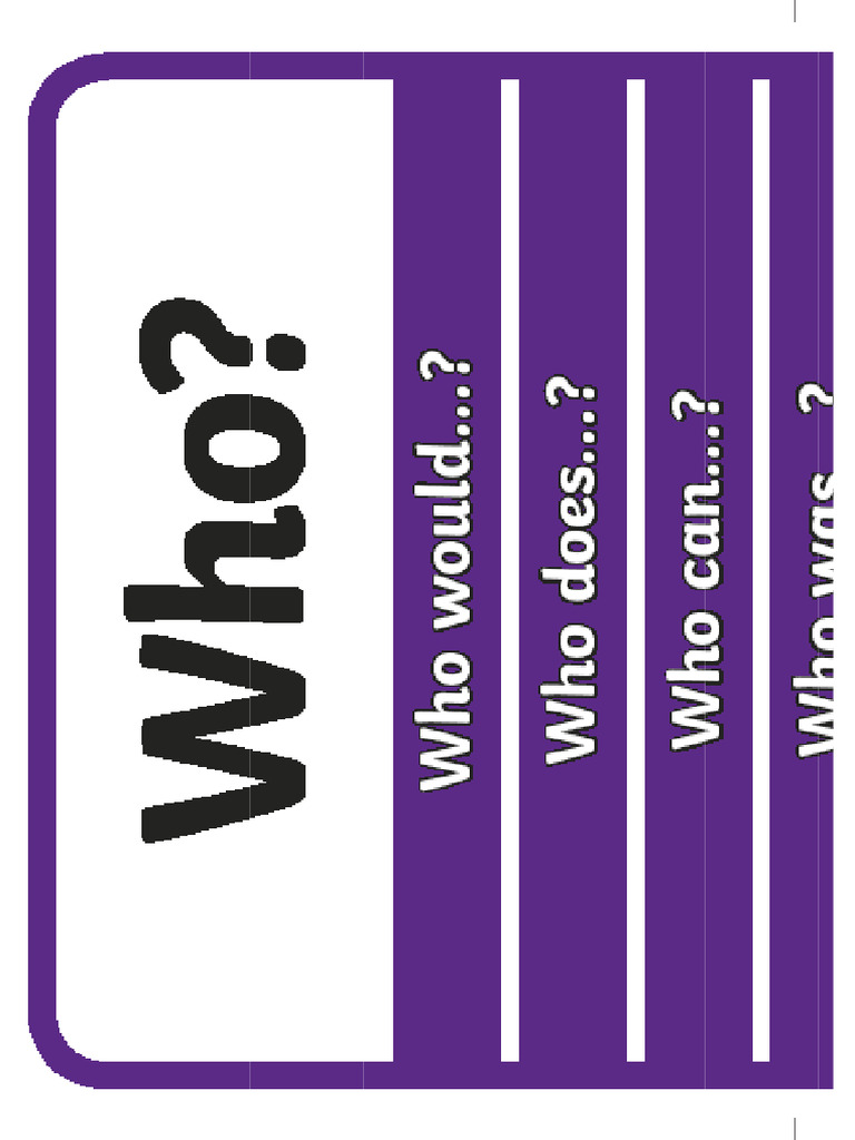 T L 4447a Who Question Poster 2xa4 | PDF