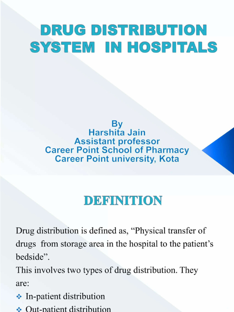 Drug Distribution System in A Hospital | PDF