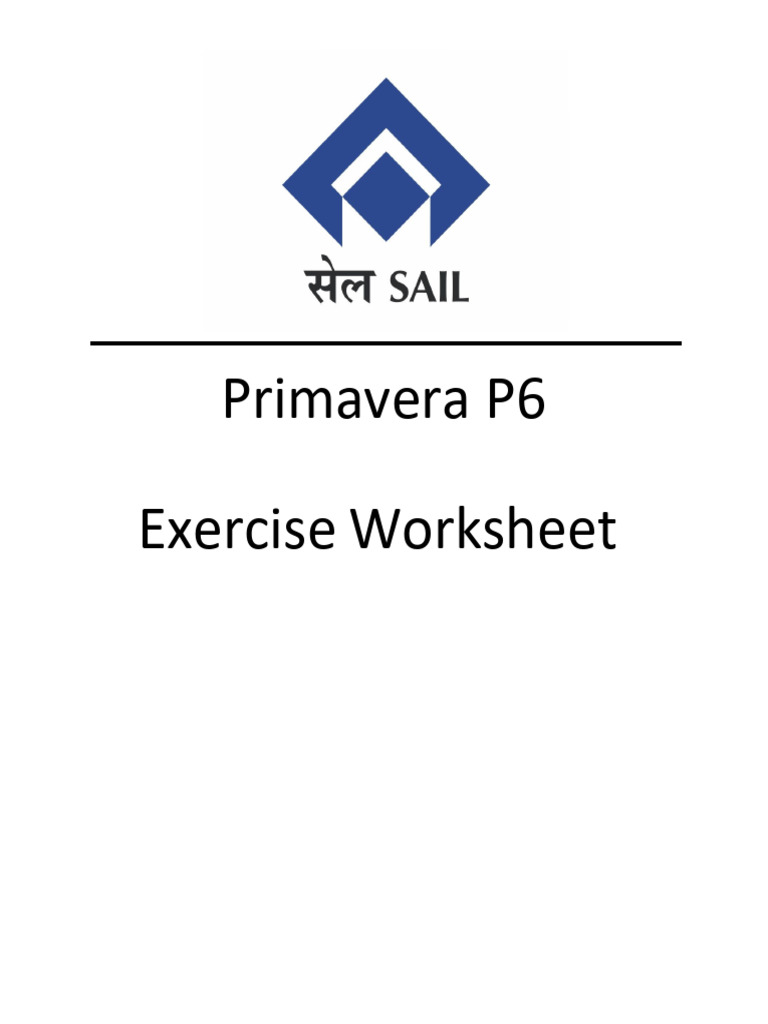 Primavera P6 Construction Schedule Exercises | PDF | Wall | Building ...
