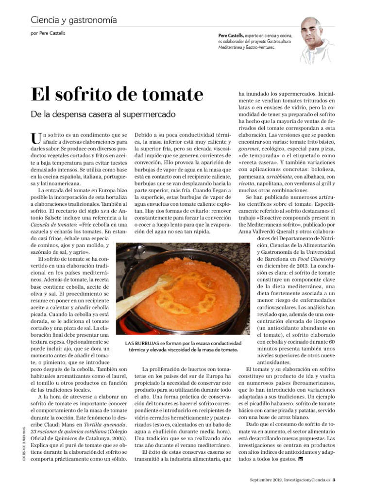 Sofrito Tomate. de La Despensa Casera Al Supermercado | PDF | sal | Cocinando