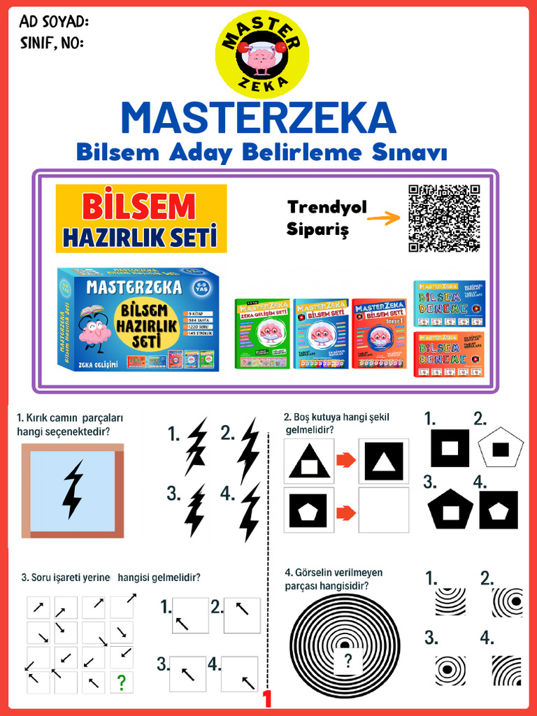 Bilsem Ön Değerlendirme (30 Soru) | PDF