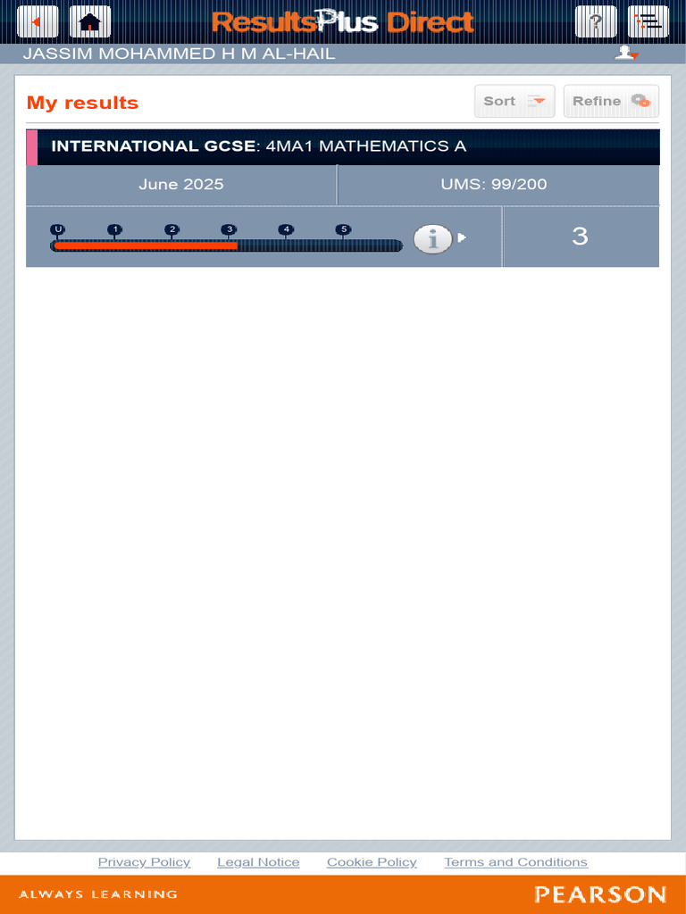Edexcel ResultsPlus Direct 4 | PDF