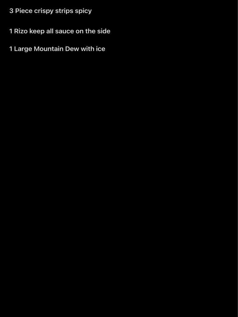 3 Piece Crispy Strips Spicy | PDF