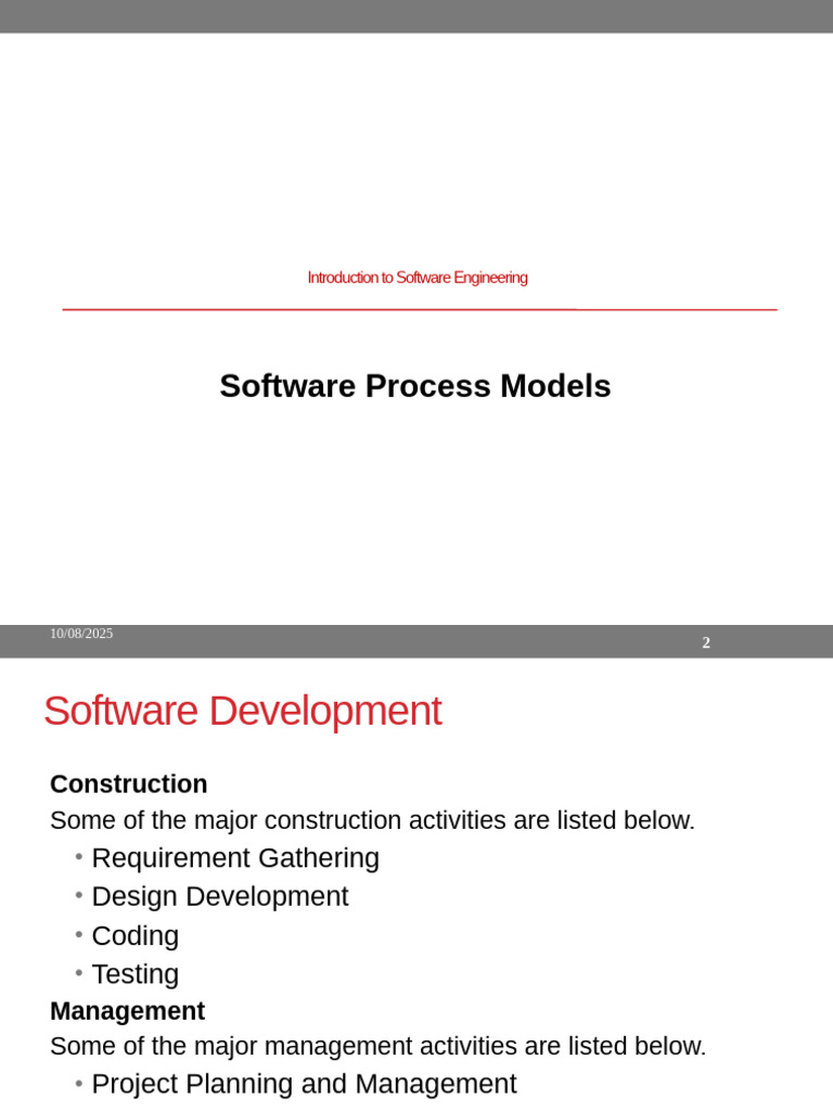 Software Engineering Process Models Overview | PDF | Software ...
