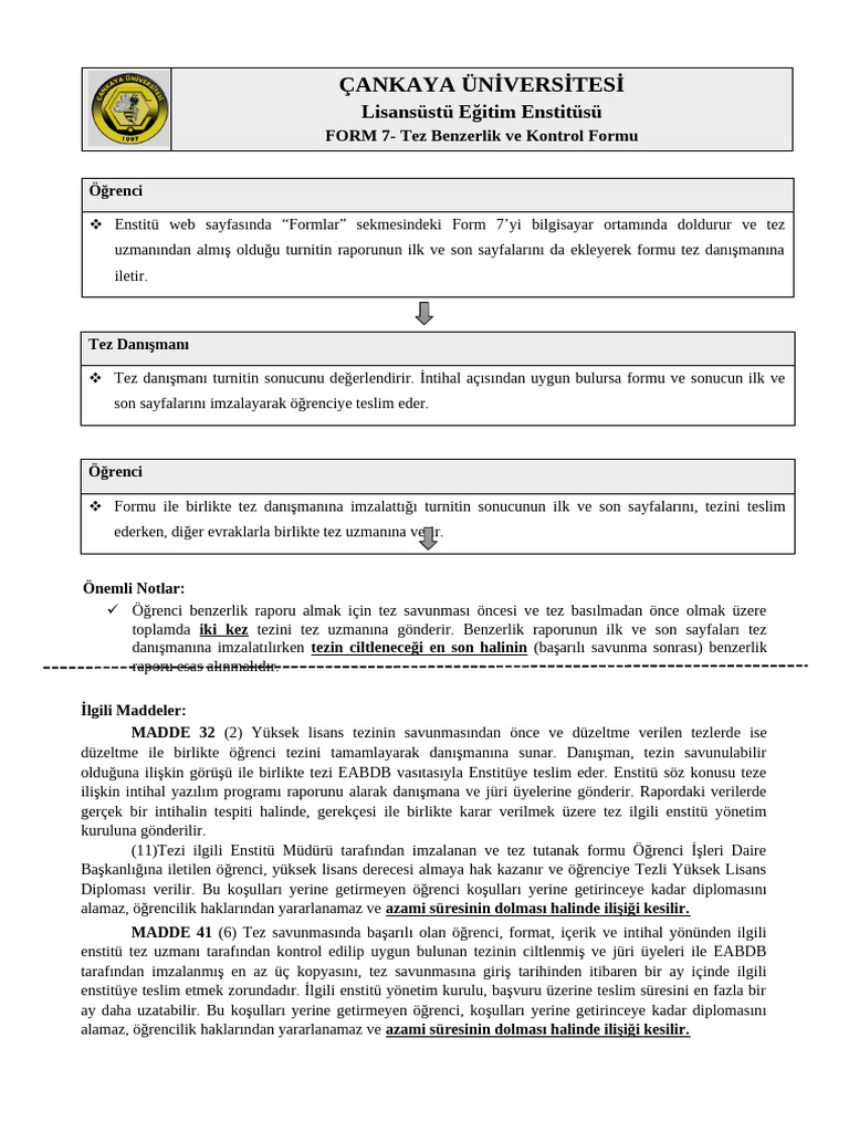 FORM 7A Bilgilendirme Notu | PDF