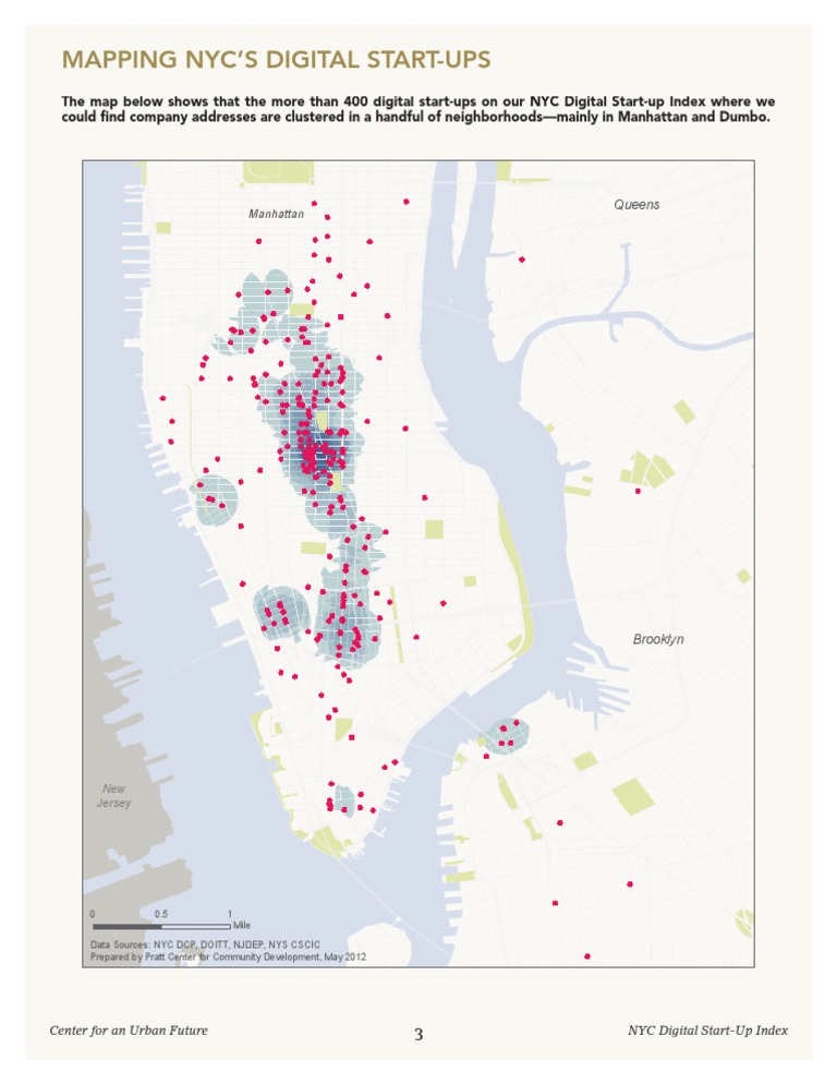 NYC Digital Start-Up Map Overview | PDF