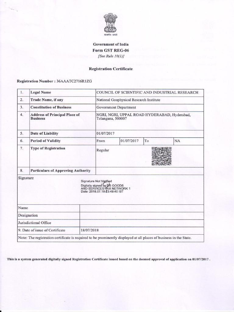 Ngri GST Form | PDF