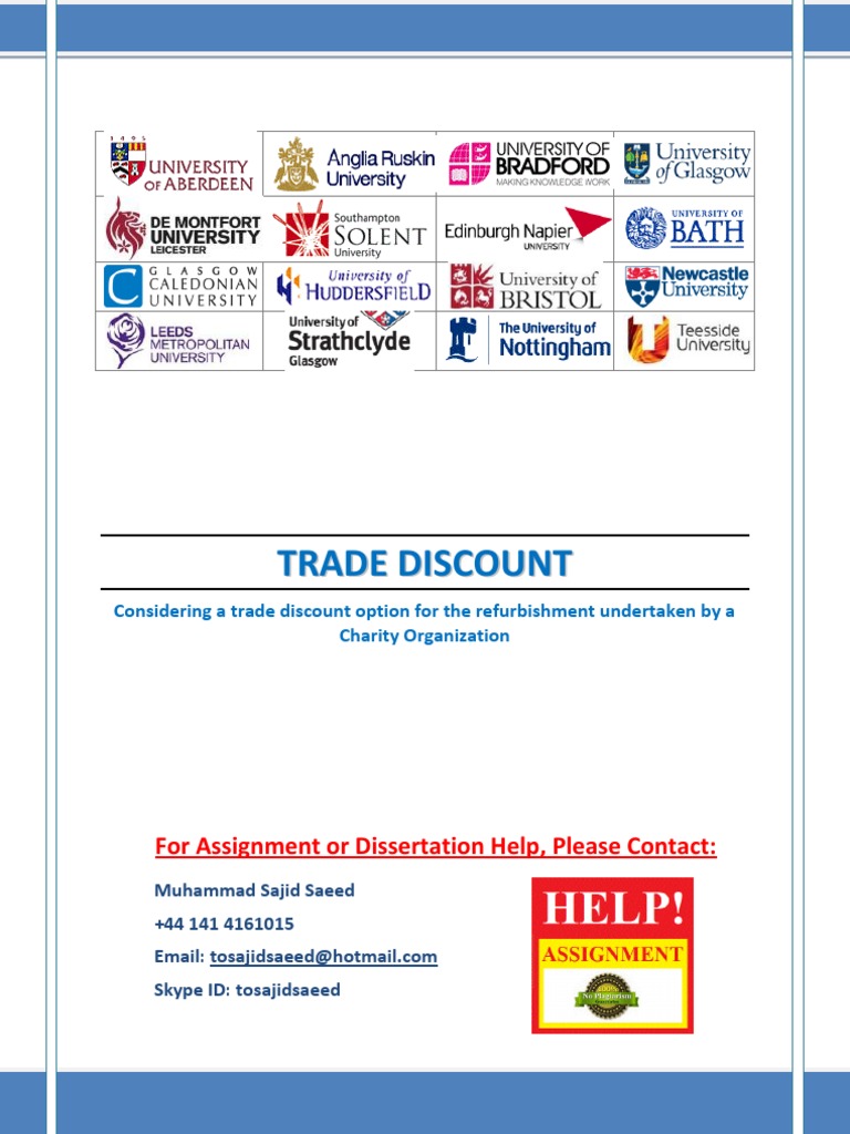 Trade Discount | Discounting | Option (Finance)