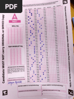 NEET 2025 OMR Sheet for 180 Questions | PDF | Optical Character ...