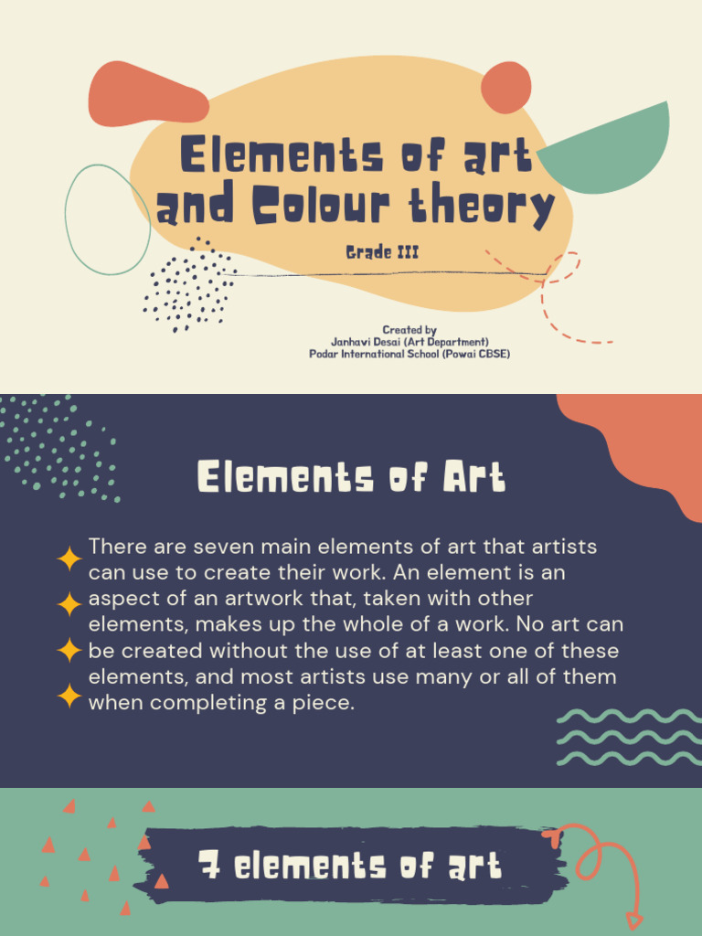 Elements of Art for Grade 3 | PDF | Color | Shape