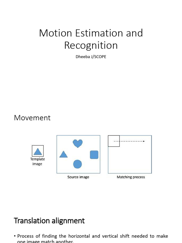 Motion Estimation Techniques Explained | PDF | 2 D Computer Graphics ...