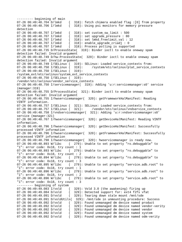 Logcat Prev CSC Log | PDF | Operating System Technology | System Software