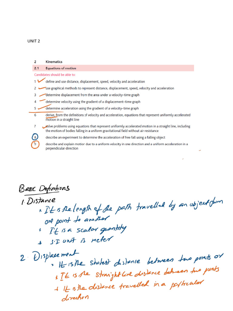 As Phy Unit 2 | PDF
