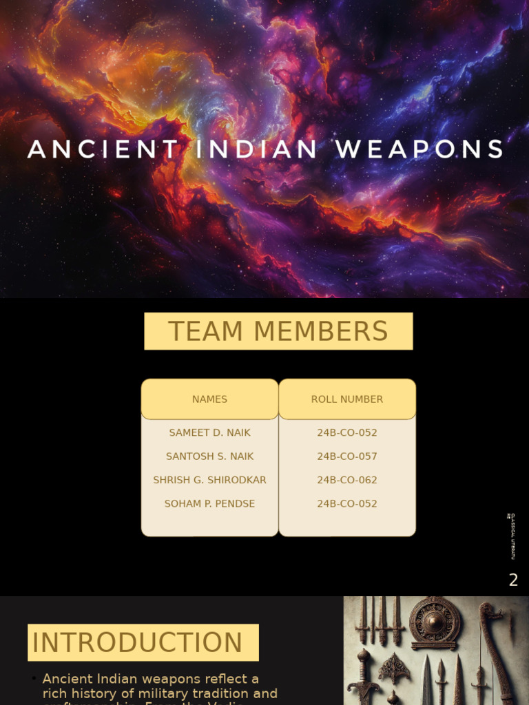Ancient Indian Weapons Overview | PDF | Spear | Sword