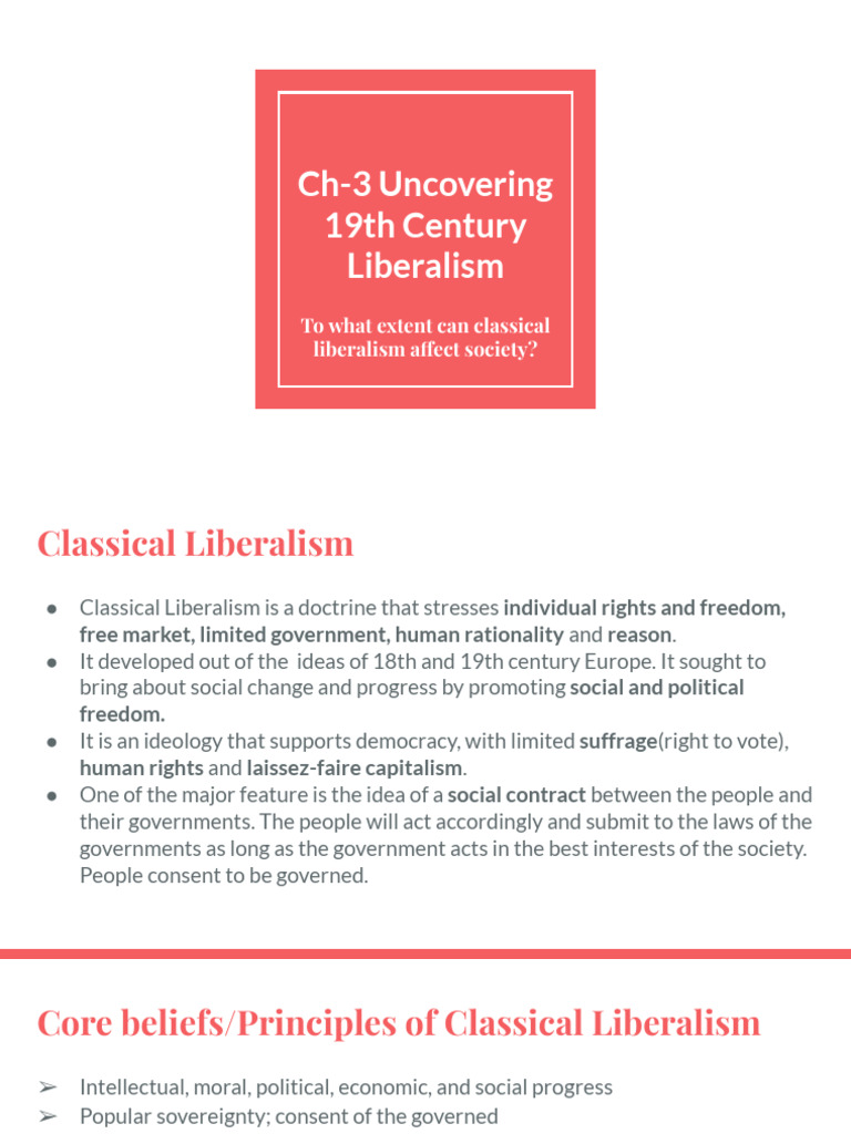 Ch-3 Uncovering 19th Century Liberalism | PDF