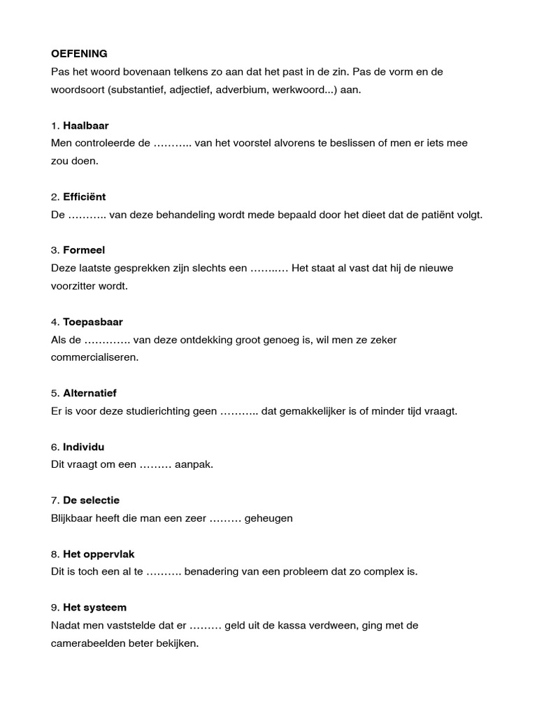 Woorden Aanpassen Alles | PDF