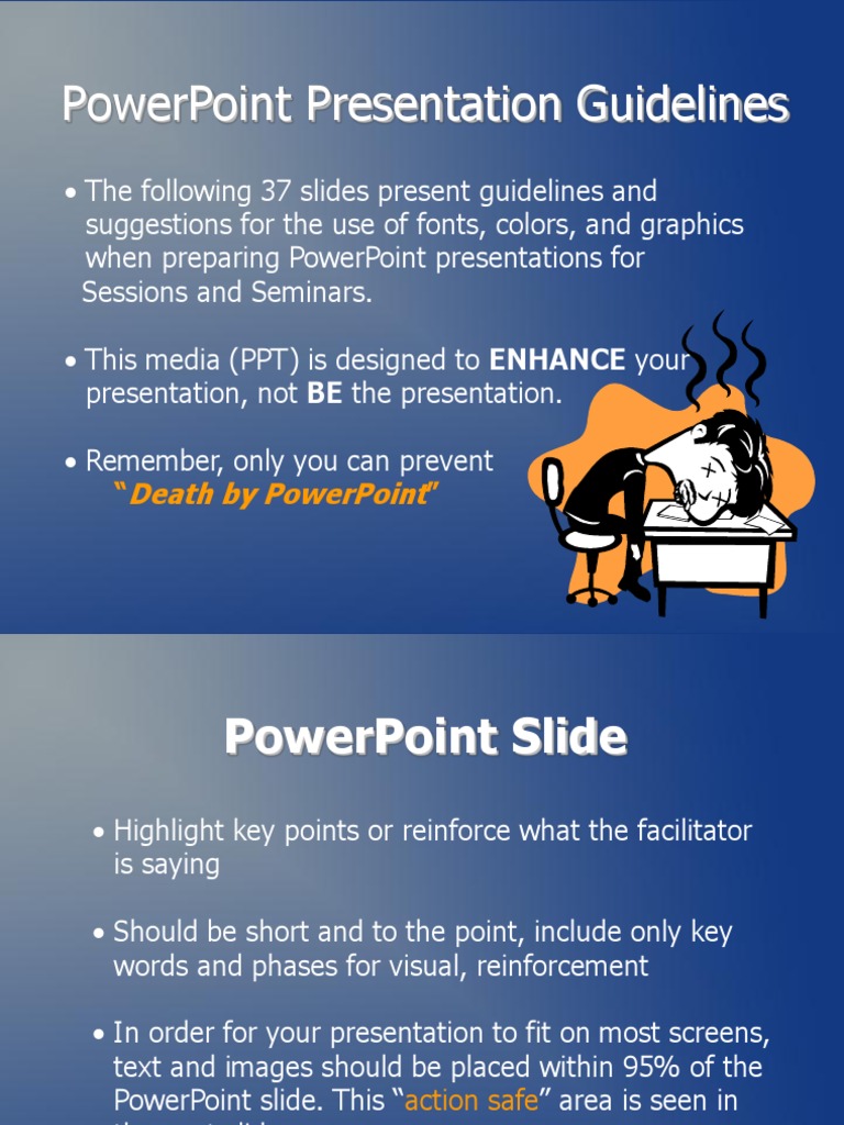 Power Point Guidelines Pdf Typefaces Graphics