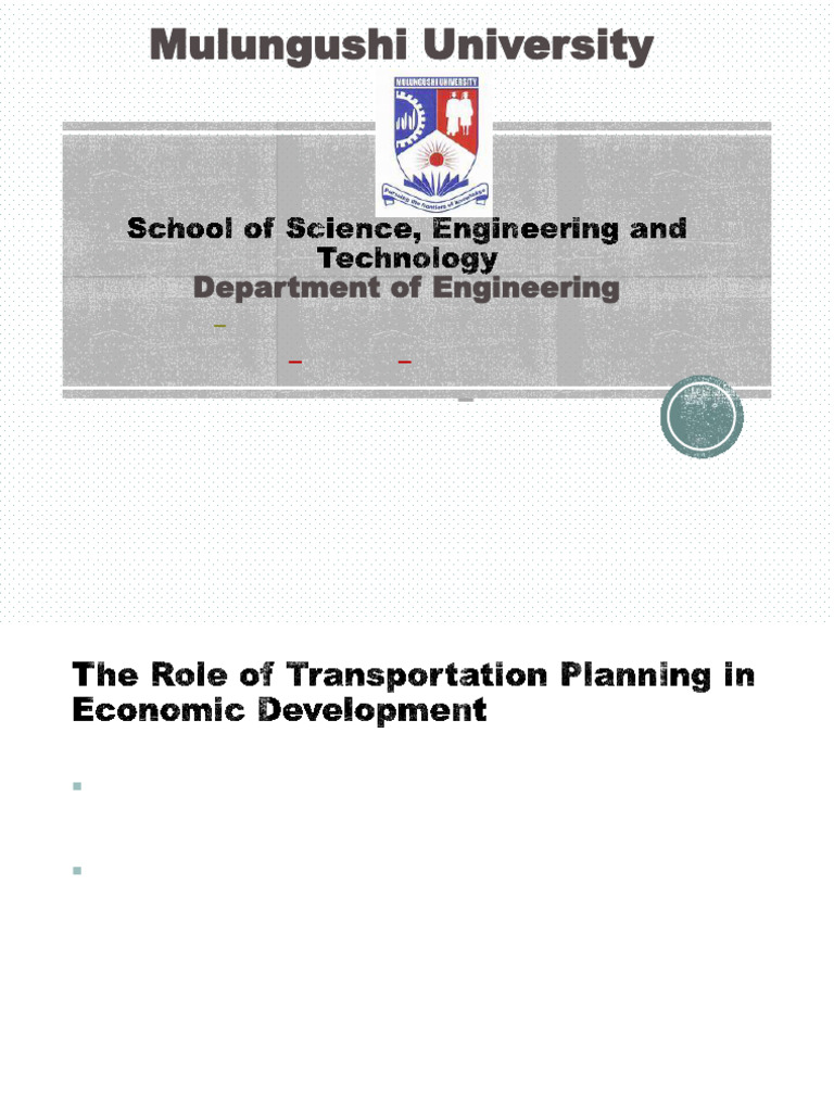 Economic Impacts of Transportation Systems | PDF | Transport ...