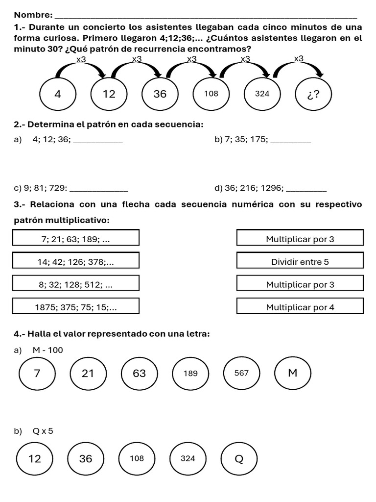 Algebra - 4to Primaria - Iiibim | PDF