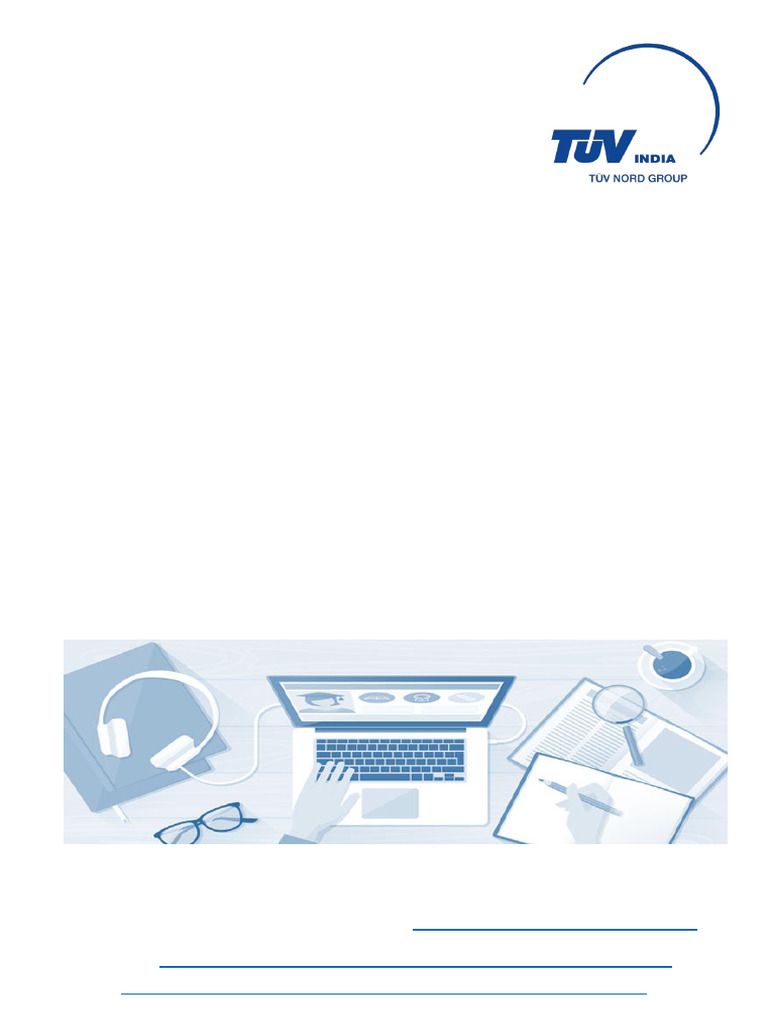 TUV India Training Academy Online Training Calendar Uptill 31 de | PDF