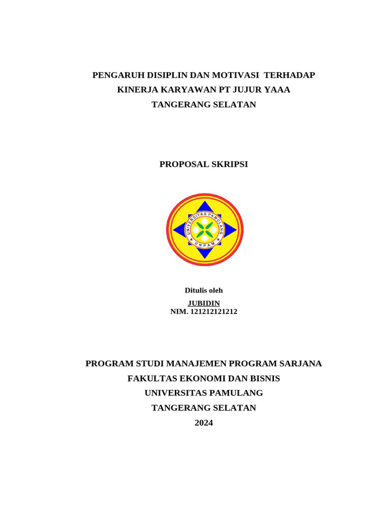 Disiplin dan Motivasi Karyawan PT Jujur | PDF